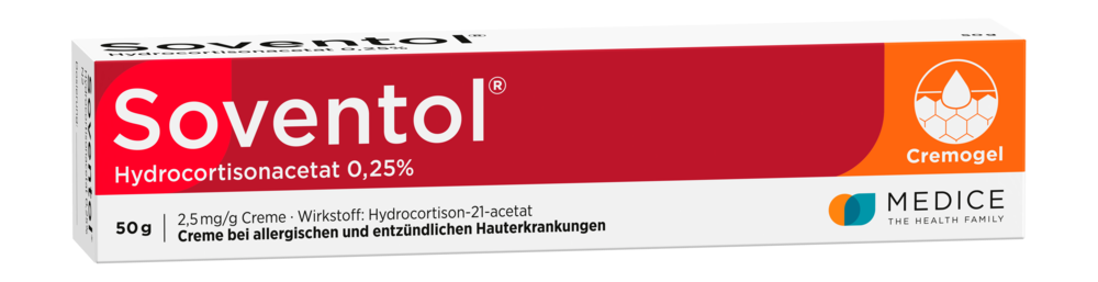 Soventol® Hydrocortisonacetat 0,25% Cremogel